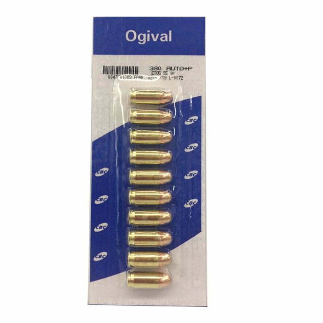 Munição CBC 380 AUTO+P ETOG 95GR - Armas Brazil