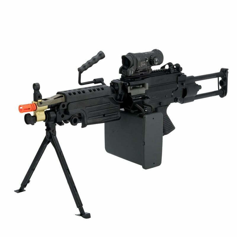 Metralhadora CYBERGUN HMG FN HERSTAL M249 PARA Full Metal Preta - Armas ...