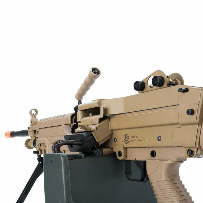 Metralhadora CYBERGUN HMG FN HERSTAL M249 PARA Tan - Armas Brazil